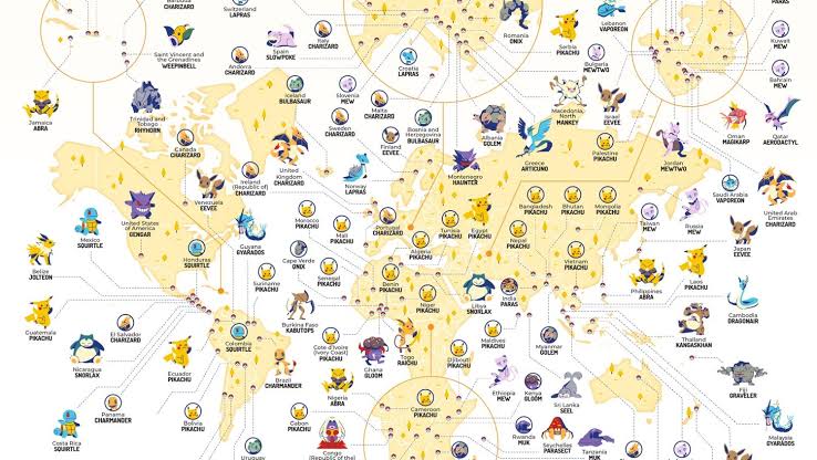 An Infographic Unveils the Most Loved Pokemon Across Nations! Know The ...